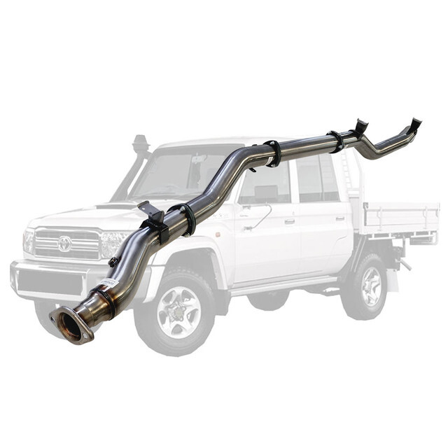 4" Stainless Steel DPF Back Sinister Exhaust to suit Toyota Landcruiser ...