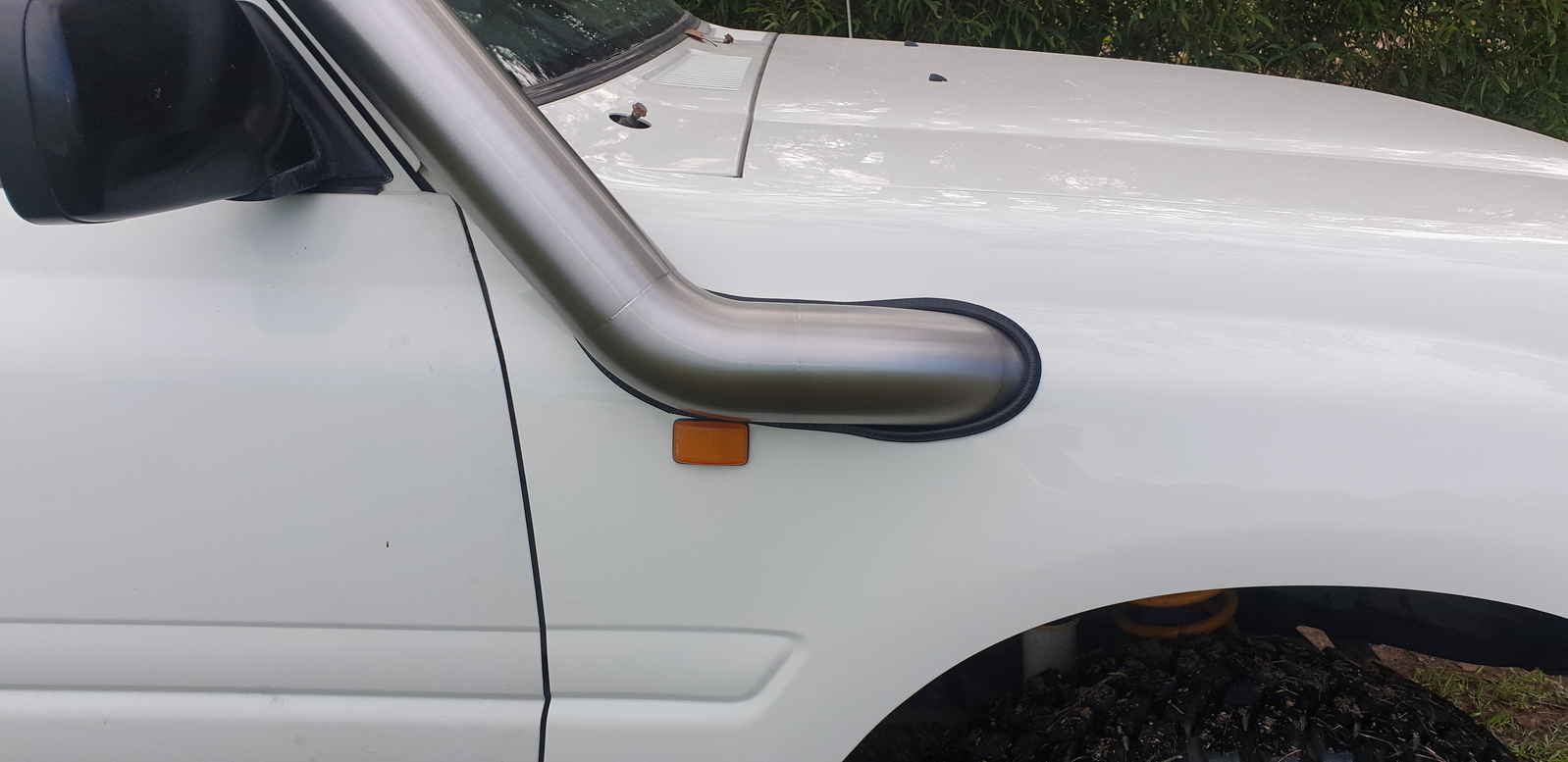 Sinister Stainless Snorkel to suit 80 Series Landcruiser Low Cut
