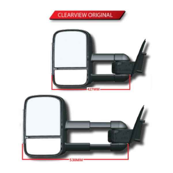 Clearview Original Towing Mirrors suit Mazda BT50 UN
