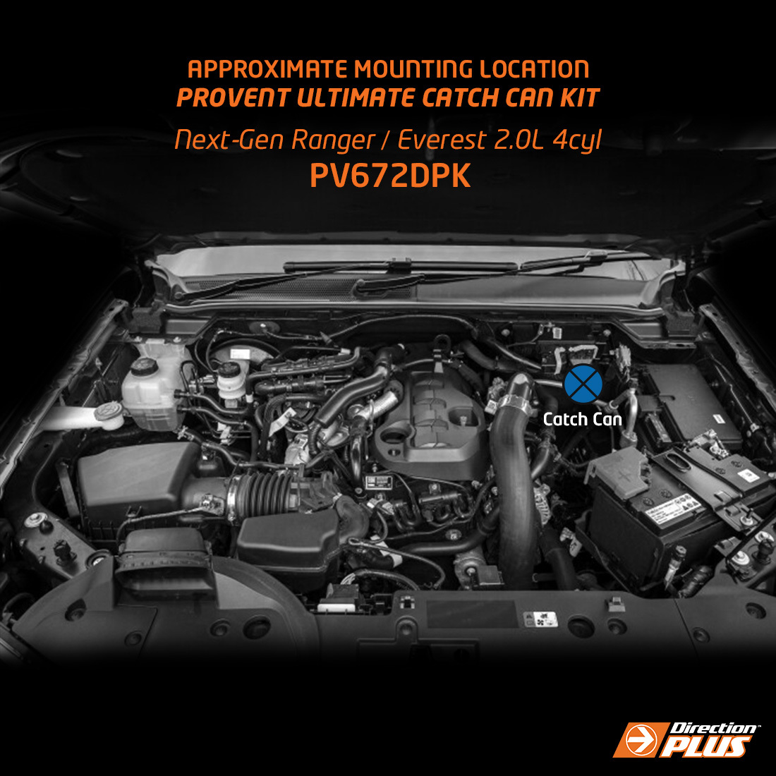 ProVent Ultimate Catch Can Kit, suits Volkswagen Amarok NF 2L Bi Turbo