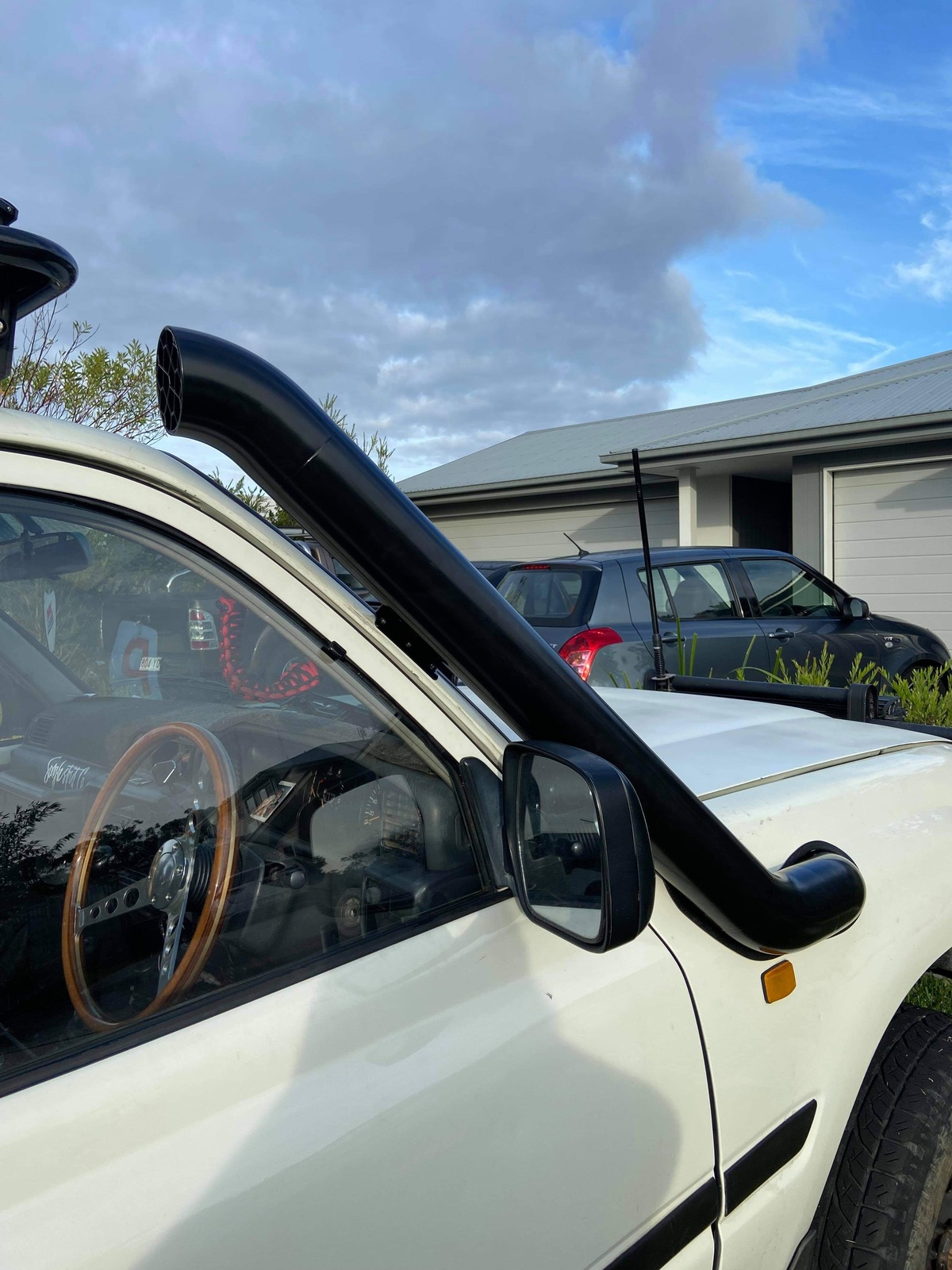 Sinister Stainless Snorkel to suit 80 Series Landcruiser Low Cut