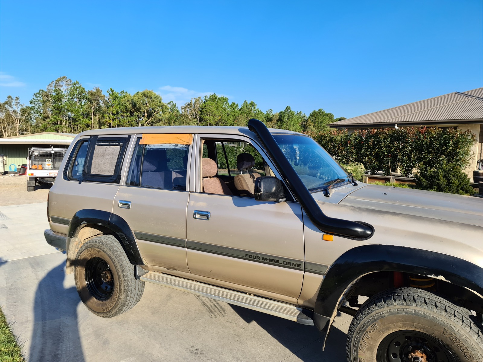 Sinister Stainless Snorkel to suit 80 Series Landcruiser Low Cut
