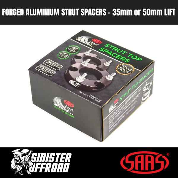 Forged Aluminium Strut Spacer Kit to suit Mitsubishi Challenger PB PC